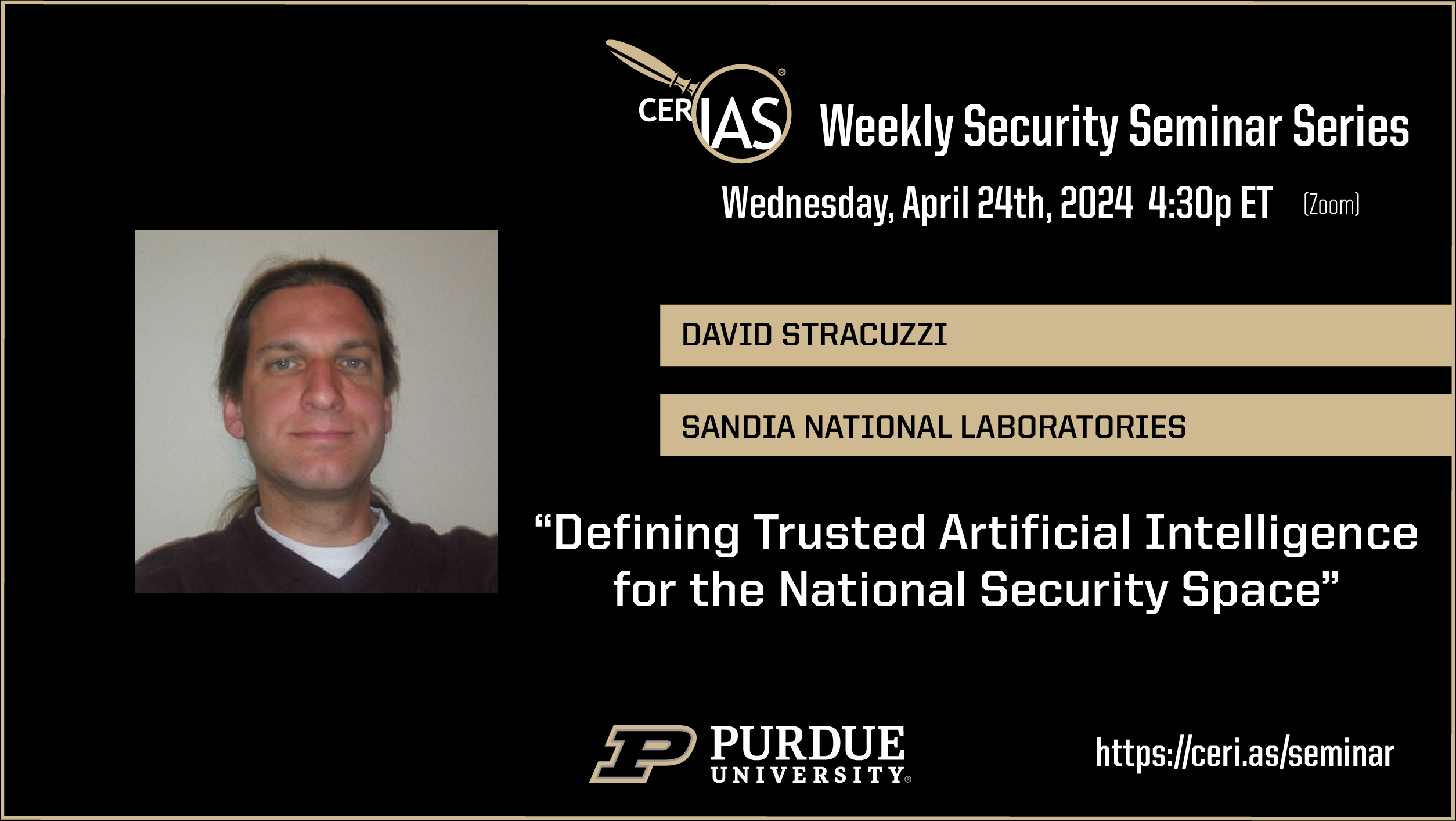 CERIAS : Security Seminar - Purdue University