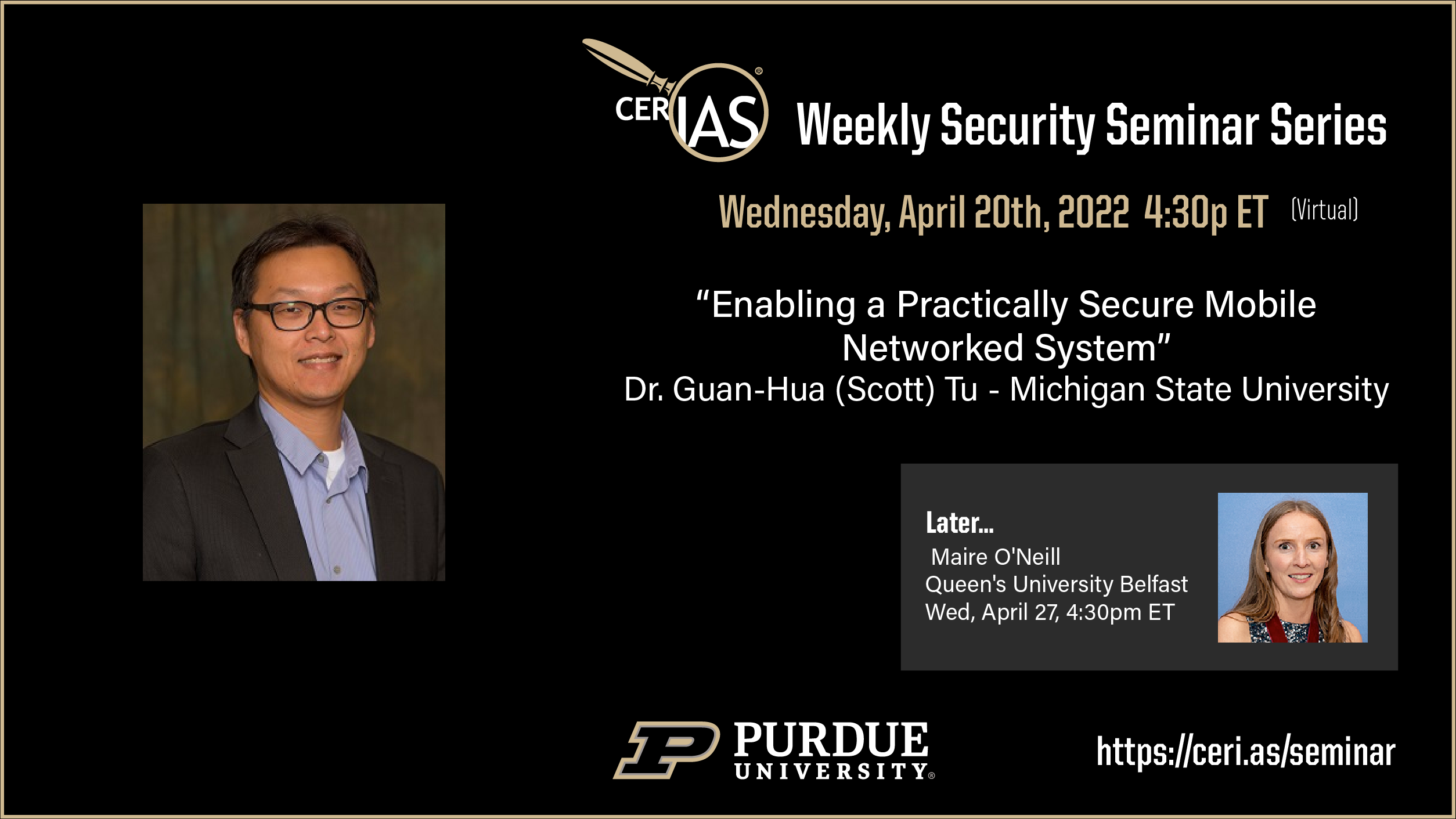 CERIAS - Center for Education and Research in Information Assurance and ...